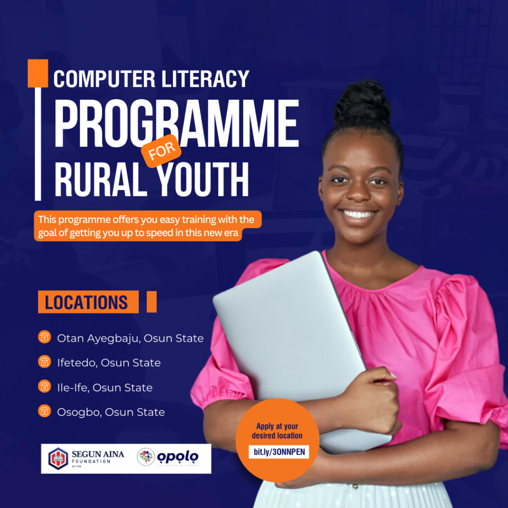 Computer Literacy Programme for Rural Youth. – Opolo Global Innovation